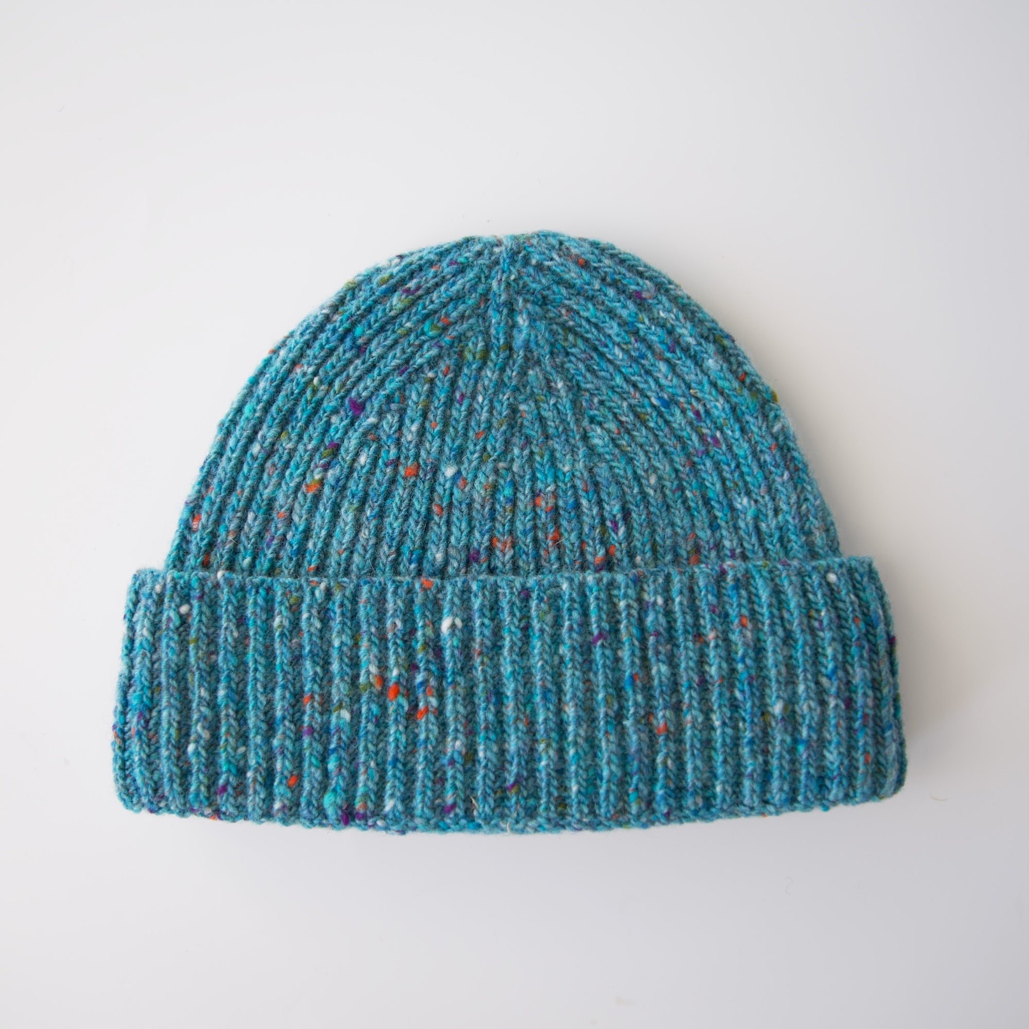 Donegal Tweed Beanie - Turquoise – Mars Knitwear