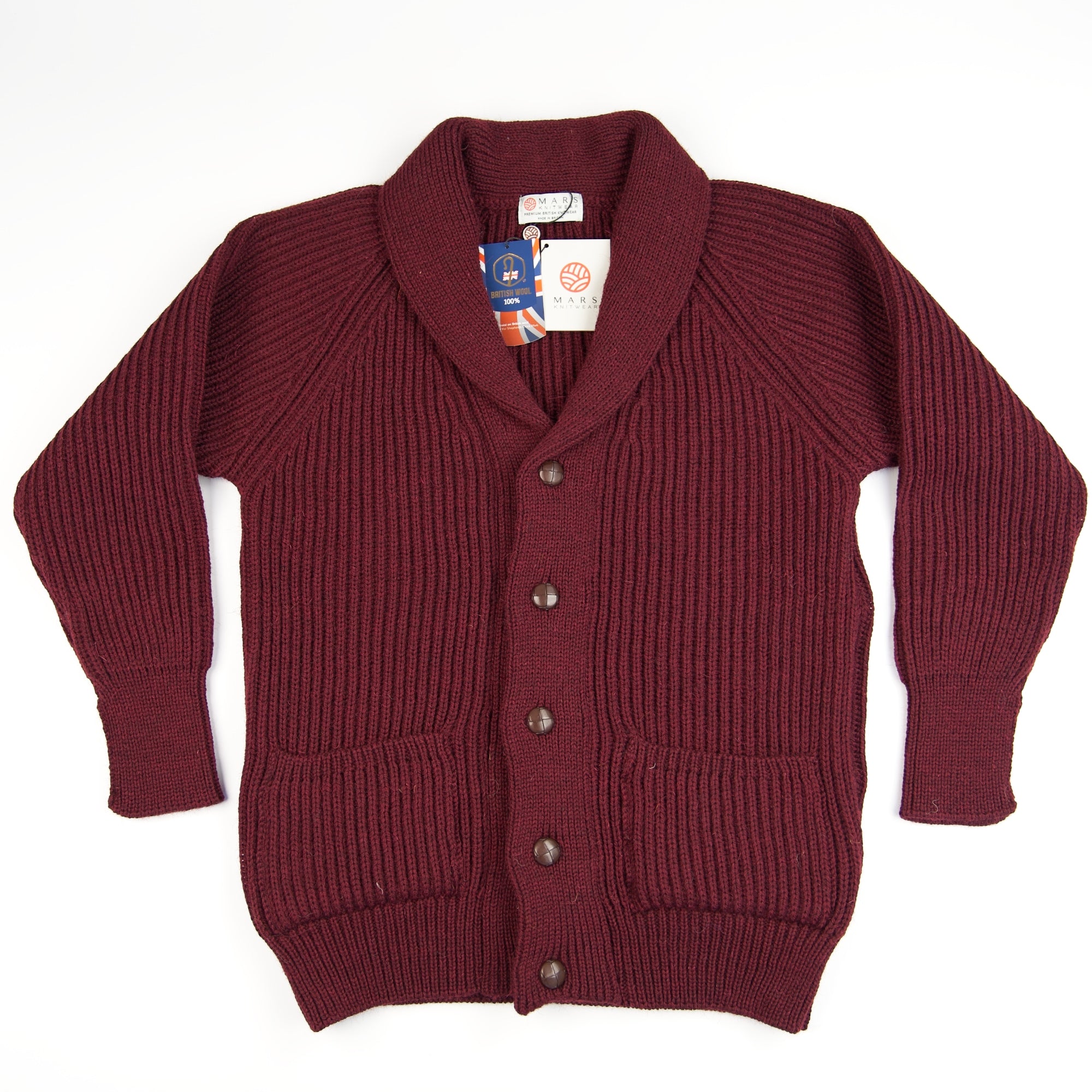 British Wool - William - Burgundy – Mars Knitwear