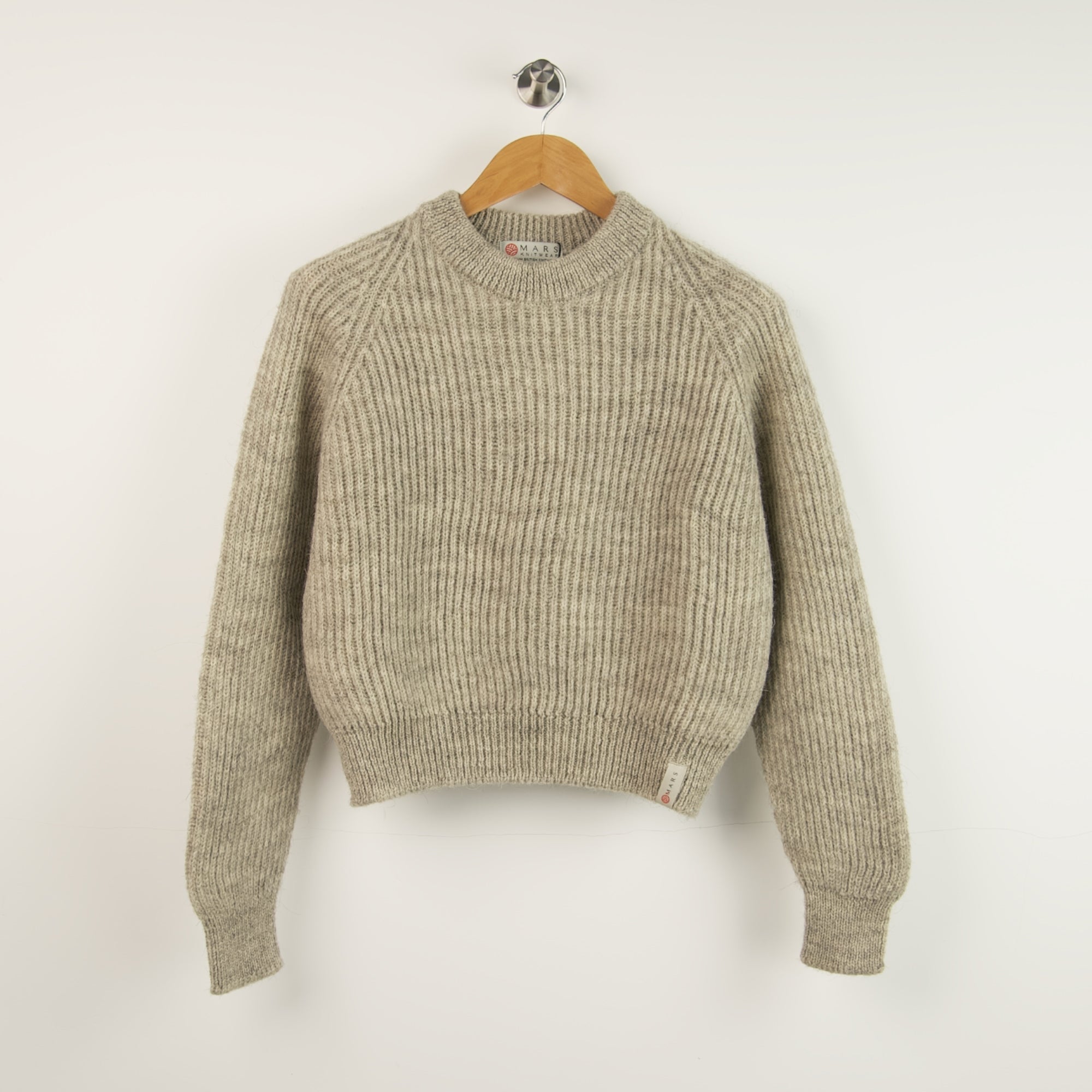 British Wool Seamless - Stevie - Light Grey – Mars Knitwear