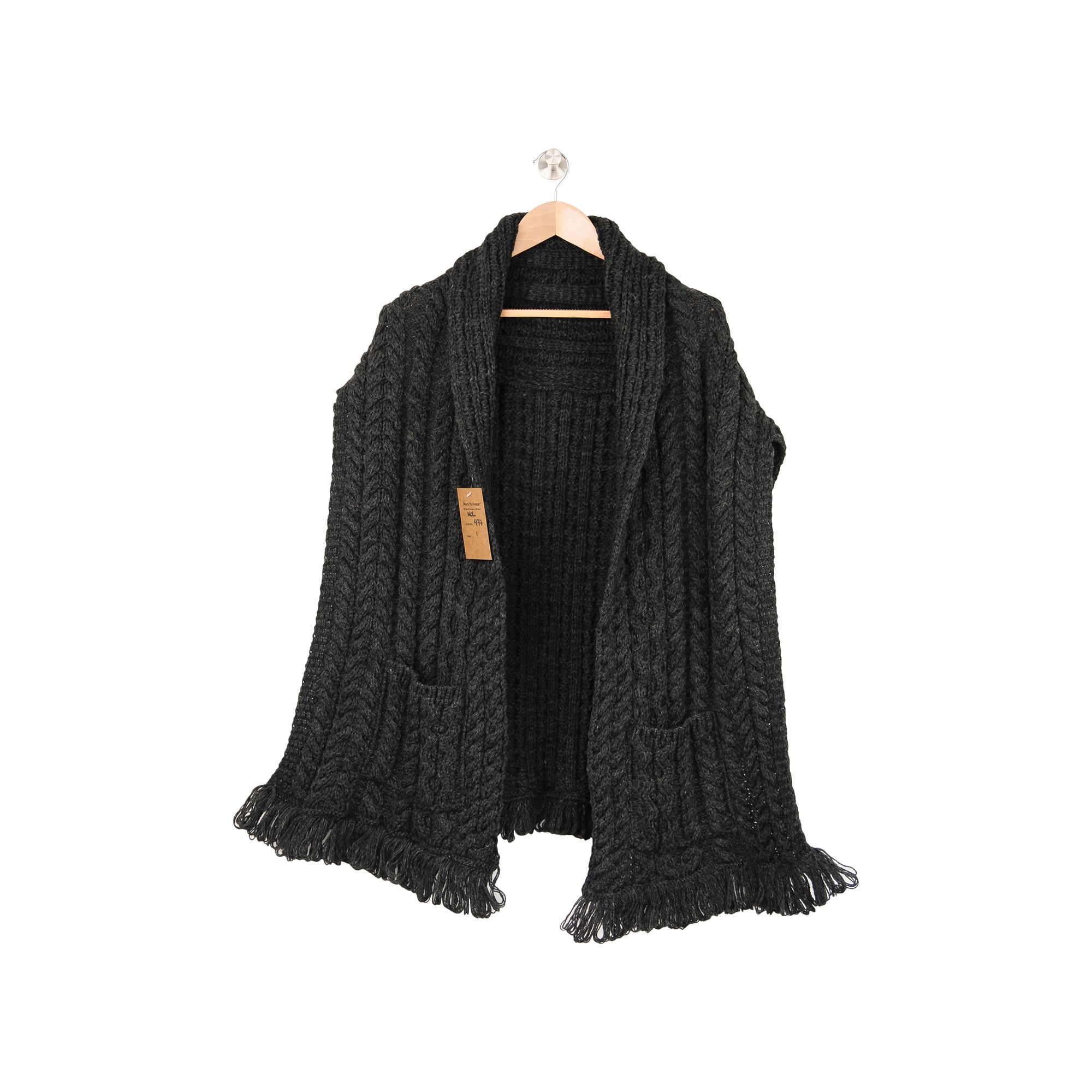 British Wool Wrap - 477 - Charcoal – Mars Knitwear