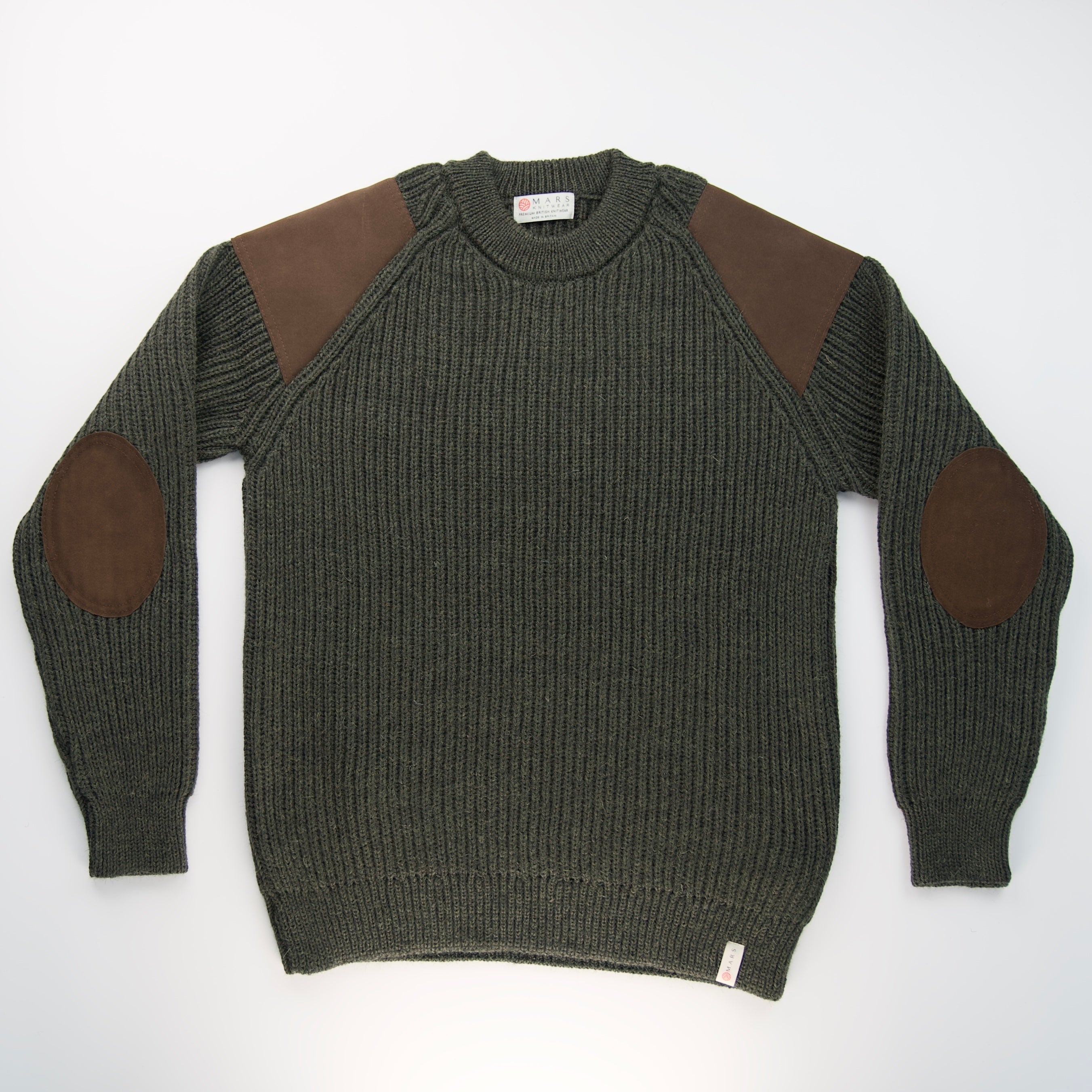 British Wool Shooting Jumper - Moss – Mars Knitwear