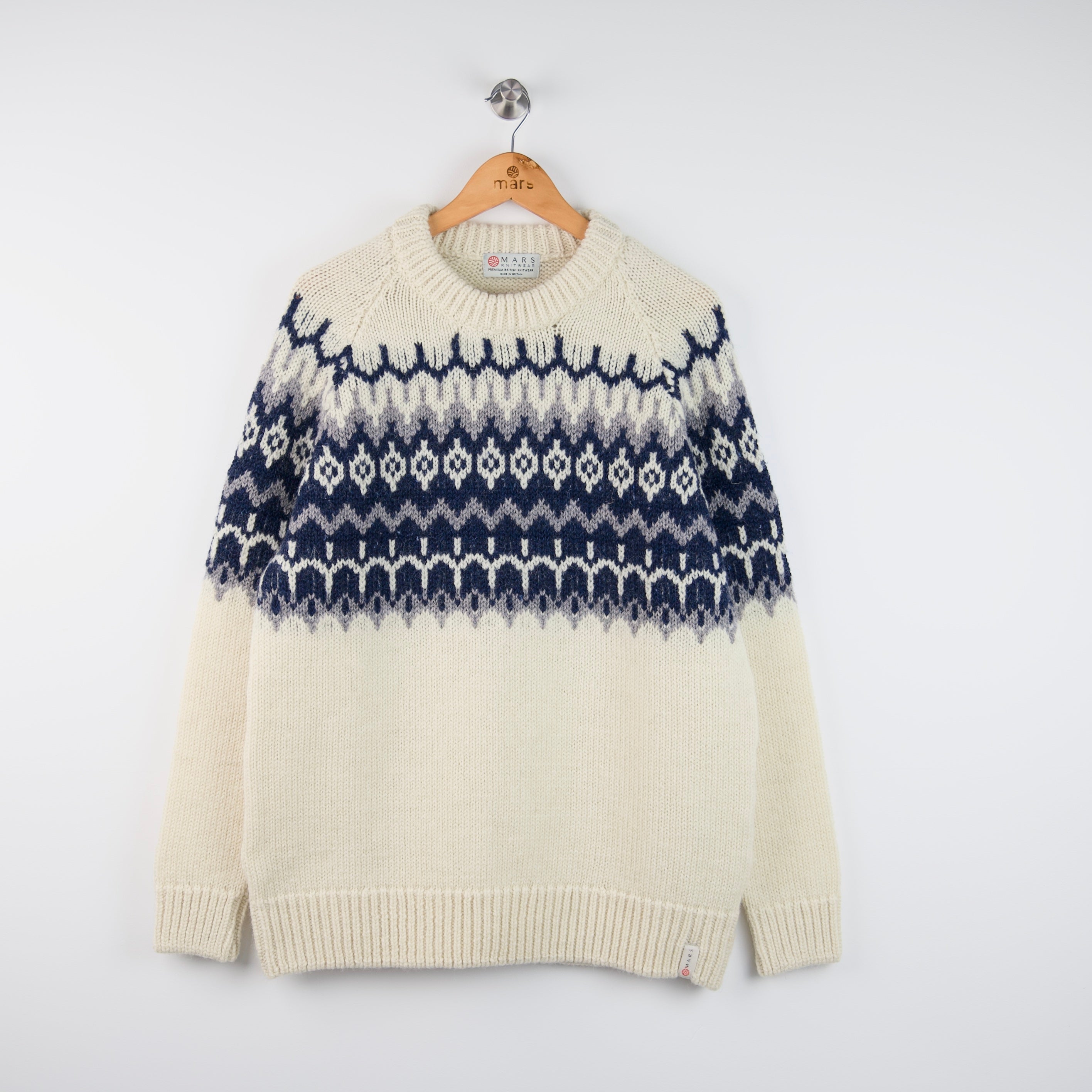 British Wool - Icelandic Fair Isle - Ecru – Mars Knitwear