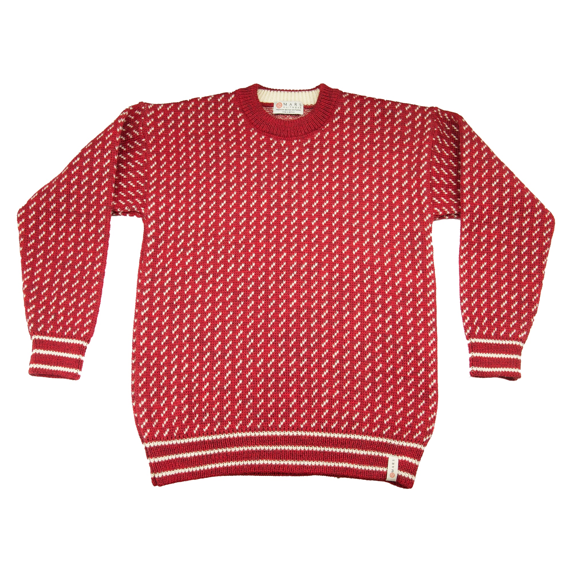 British Wool Nordic 2.0 Jumper - Bordeaux – Mars Knitwear