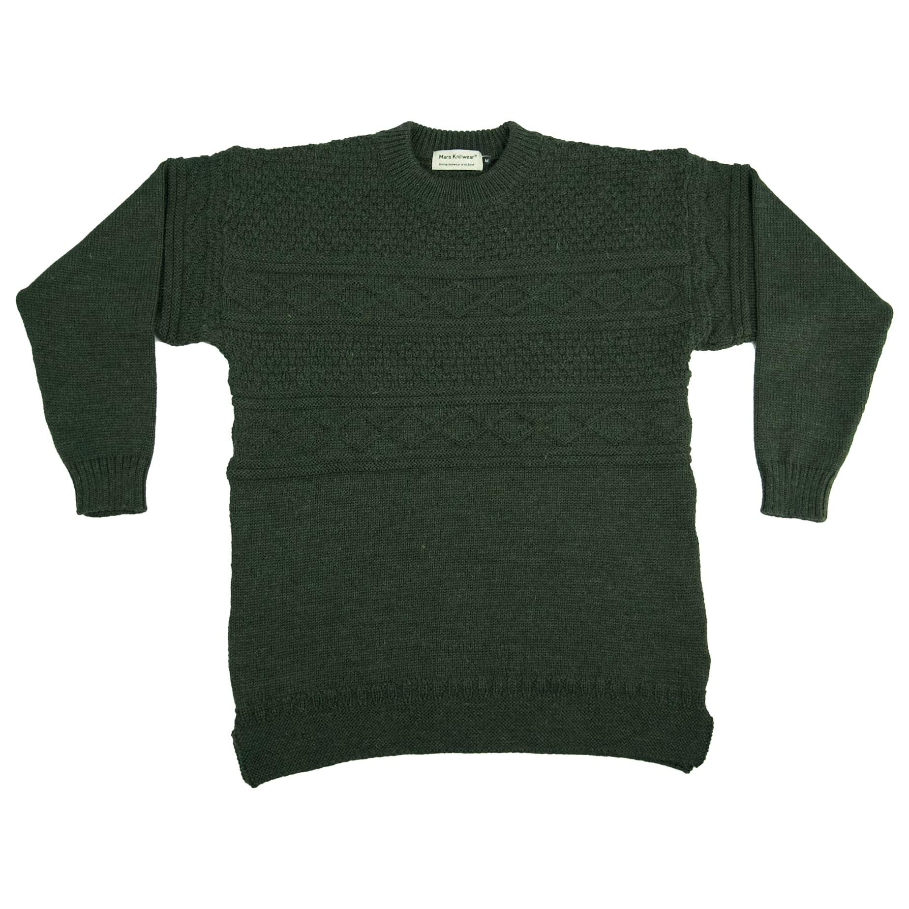 British Wool Guernsey Jumper - Moss – Mars Knitwear